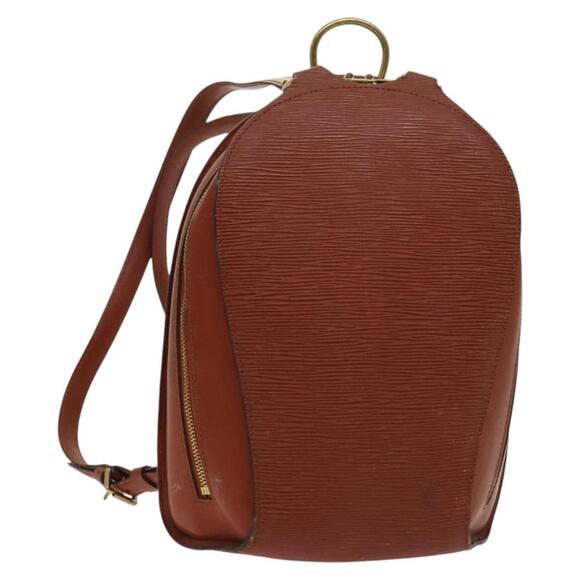 Louis Vuitton | Bags | Louis Vuitton Epi Mabillon Backpack Brown M52233 ...